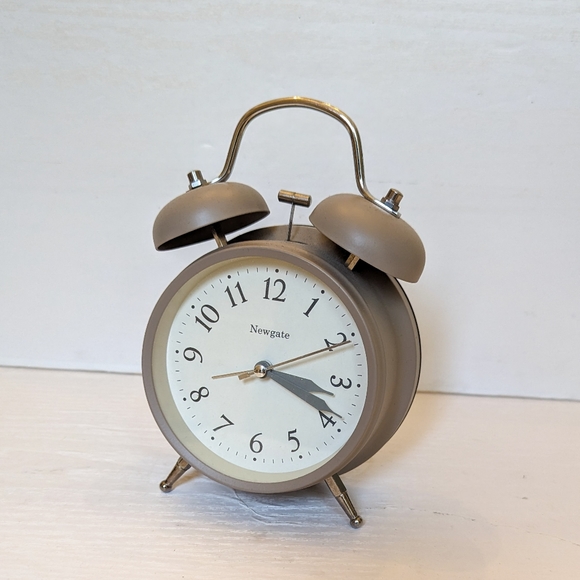 Accents | Newgate Classic Twin Bell Alarm Clock Grey | Poshmark
